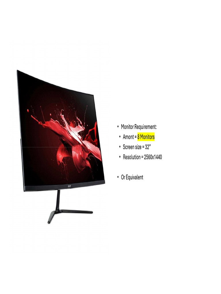 Monitor Spec For Client | PDF