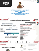 Rangkuman Permendagri No 1 Tahun 2023 Tentang Naskah Dinas | PDF