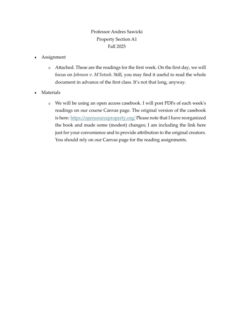 Property First Class Assignment | PDF