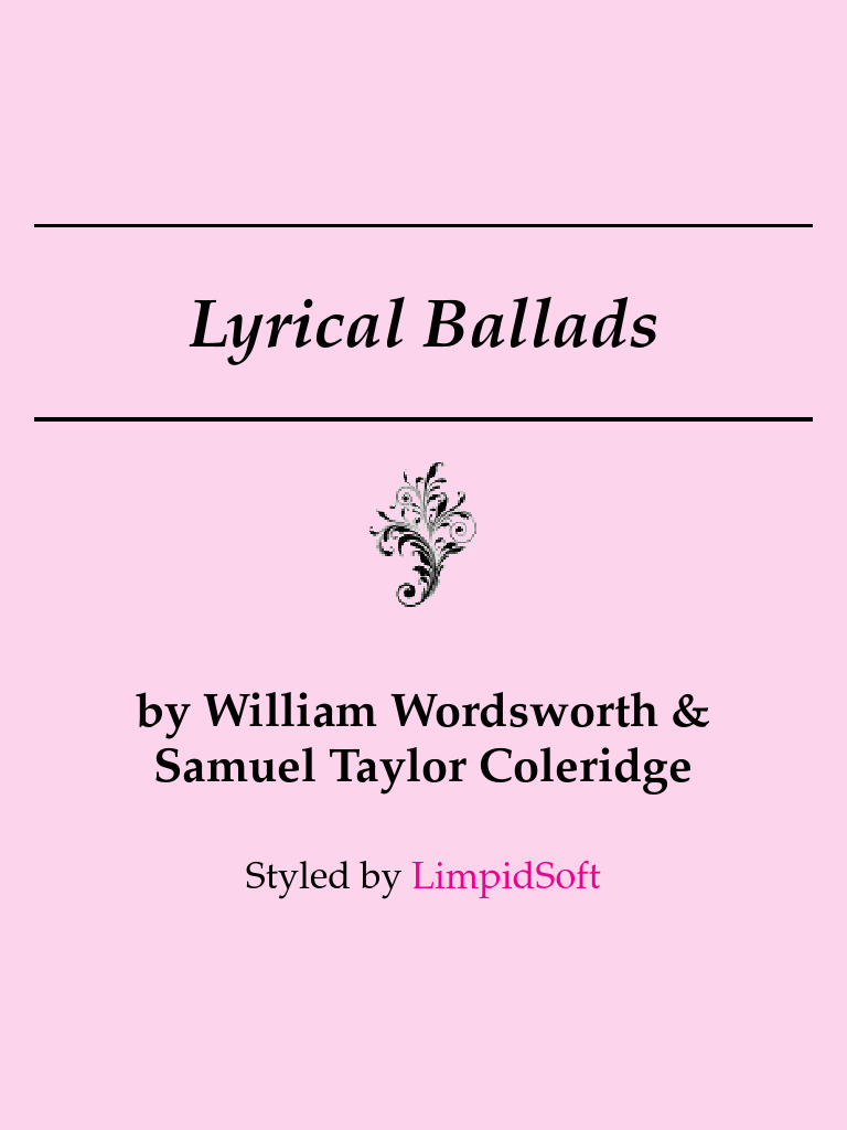 Lyrical Ballads | PDF