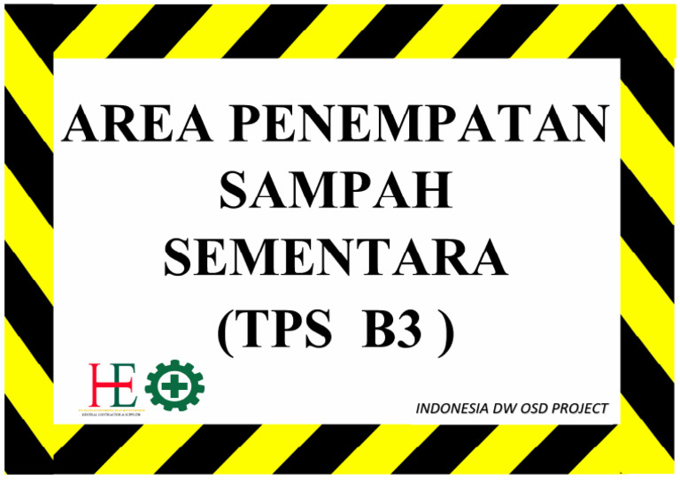 Sign Penempatan Sampah B3sementara | PDF