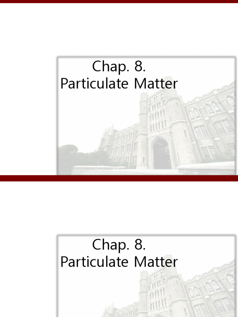 9 Particle Matter Ver2.1 | PDF | Deposition (Geology) | Particulates