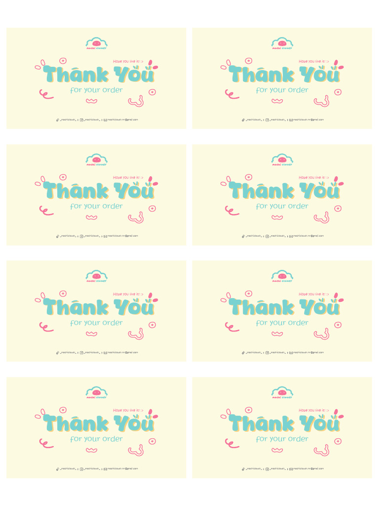 Thank You Thank You | PDF