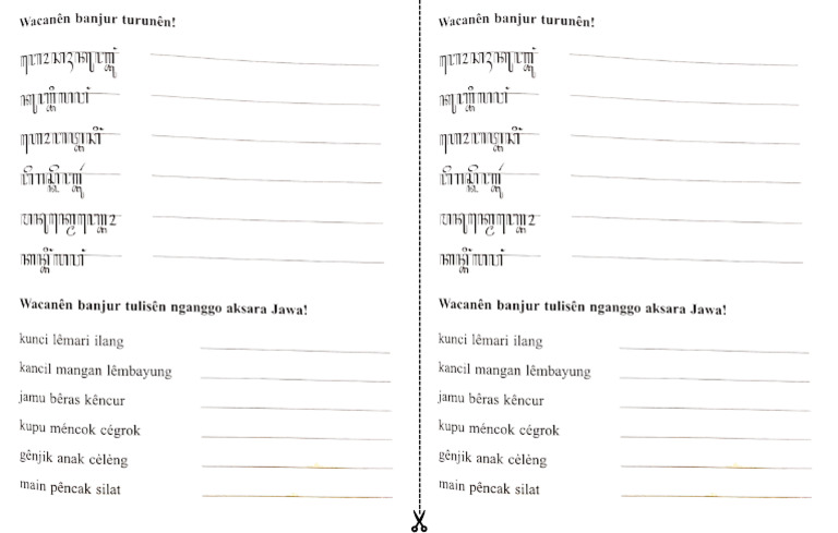 Soal Latihan Aksara Jawa | PDF