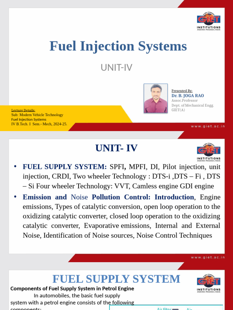 Unit Injection Fuel System Overview | PDF | Diesel Engine | Fuel Injection
