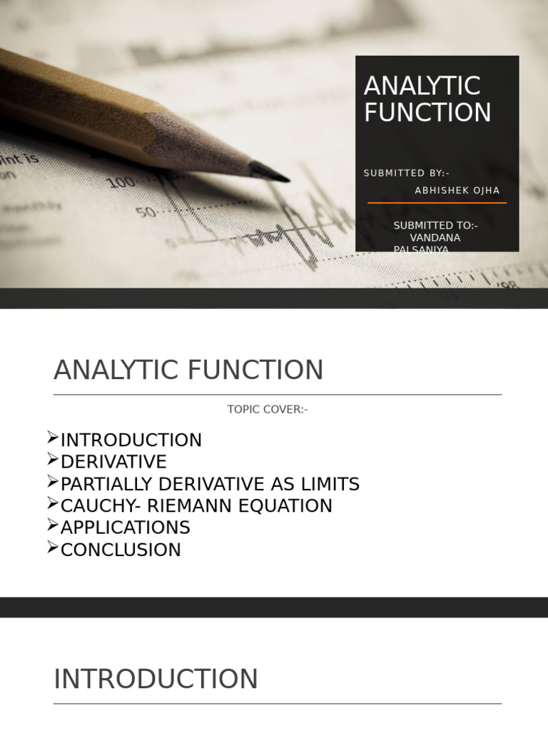 Understanding Analytic Functions in Mathematics | PDF | Fluid Dynamics ...