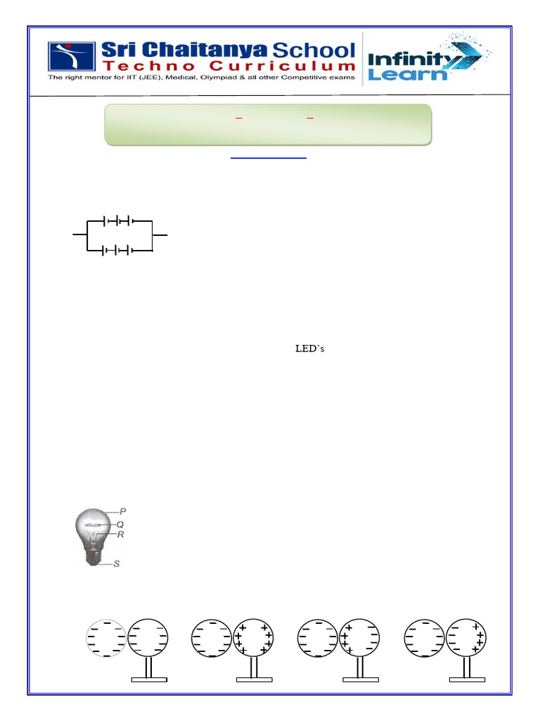 Electricity Worksheet for Class VII | PDF | Incandescent Light Bulb | Wire