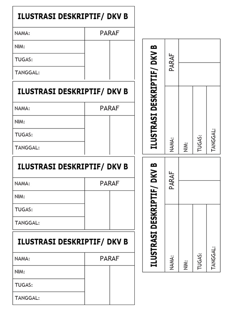 Ilustrasi Deskriptif DKV B: Tugas dan Data | PDF