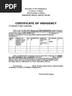 CERTIFICATe of Indigency Blank | PDF
