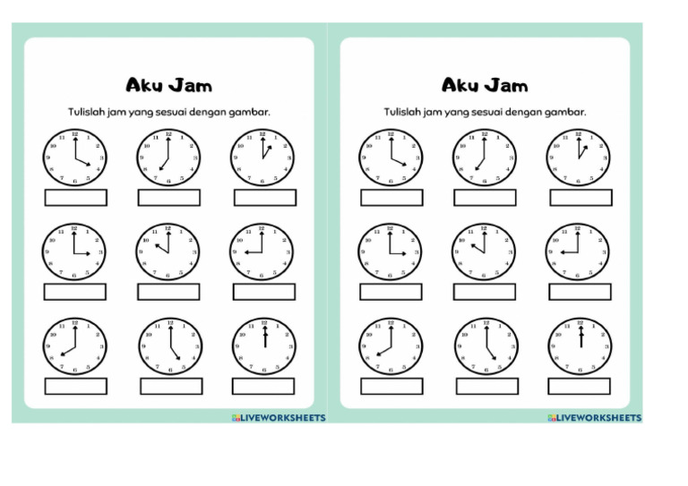 Matematika Jam 1 | PDF
