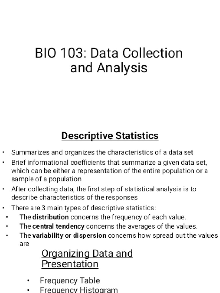 BIOStat Slides Phoenix | PDF