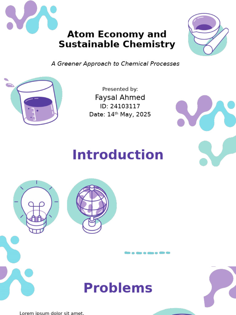 Purple Green Abstract Professional Research Presentation | PDF ...
