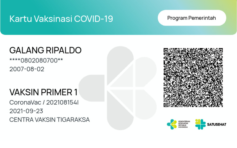 Vaccine Certificate Dose 1 Galang Ripaldo 51 | PDF