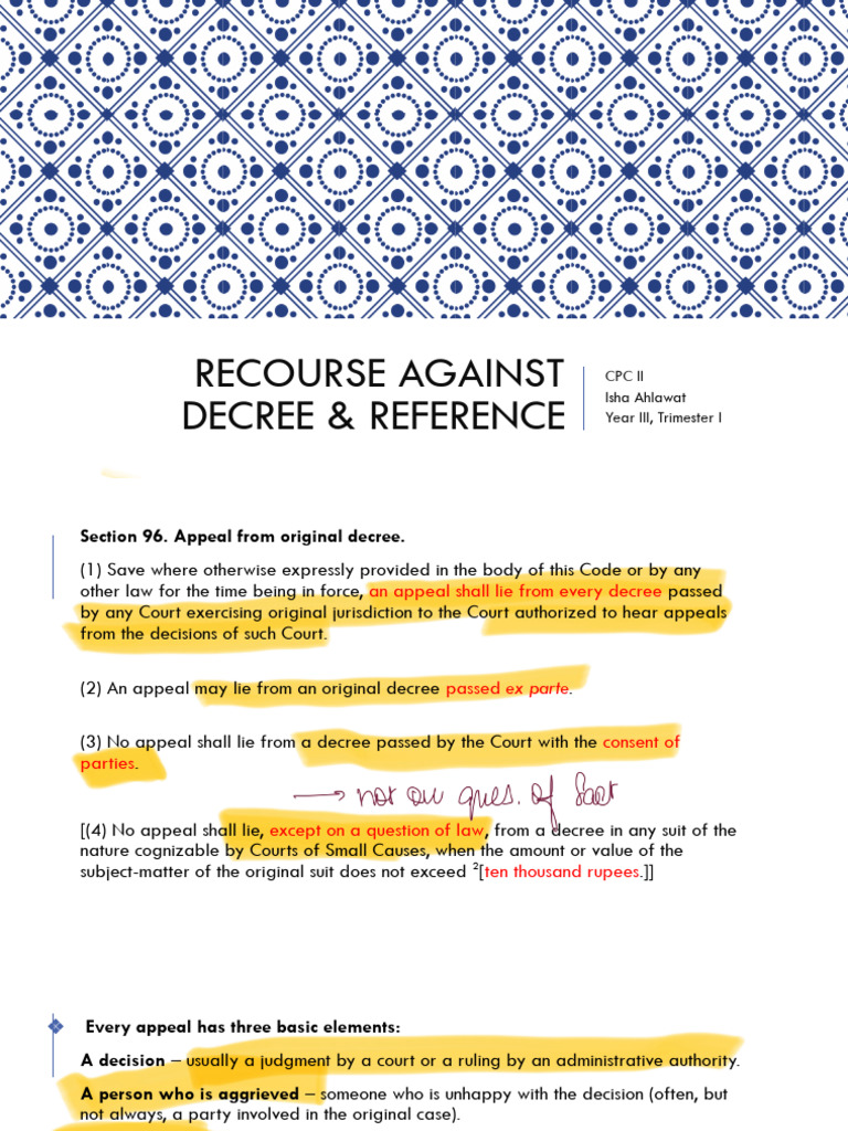 Understanding Appeal Rights in CPC | PDF | Judgment (Law) | Lawsuit