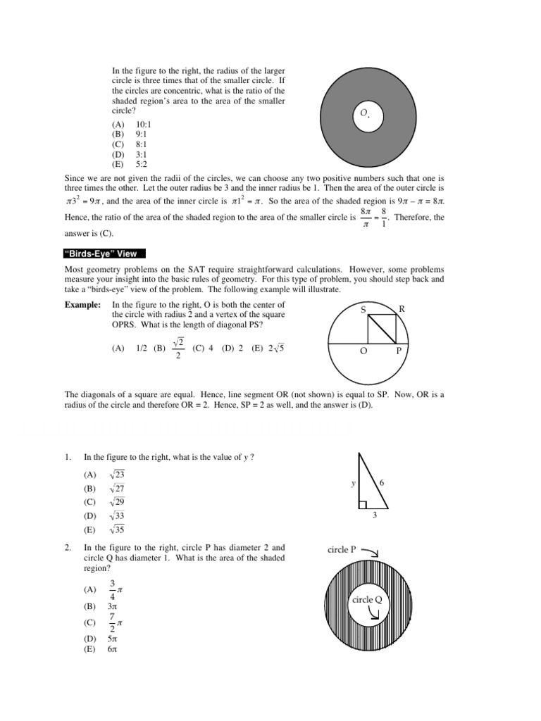 Geometry Problem Solving Techniques | PDF | Area | Circle