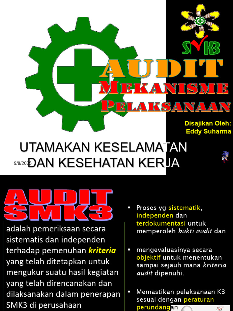 Materi Internal Audit Smk3 - Mekanisme Audit | PDF