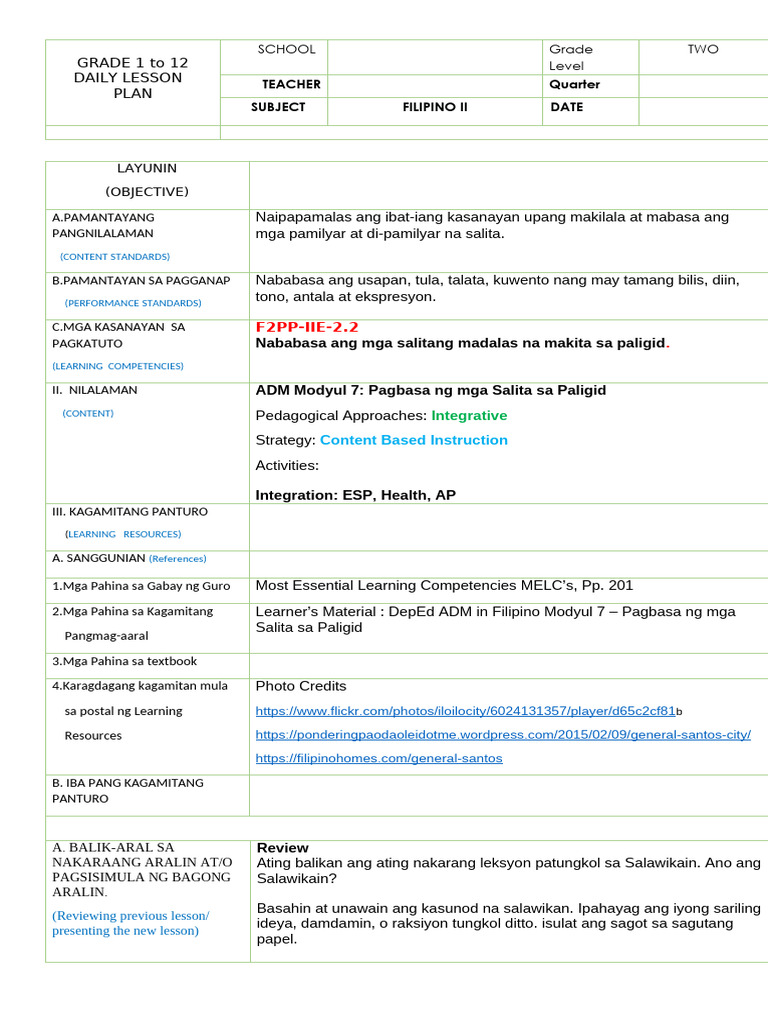 Grade 2 Filipino Co q4 | PDF