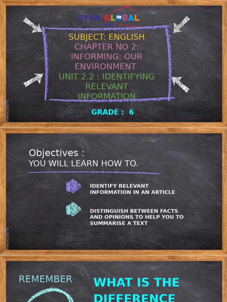 Unit 2.3 Identifying Relevant Information | PDF