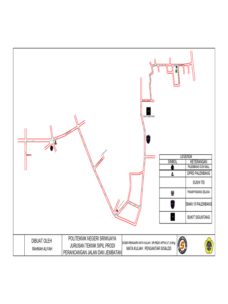 Denah Jalan Rahmah Aliyah-1 | PDF