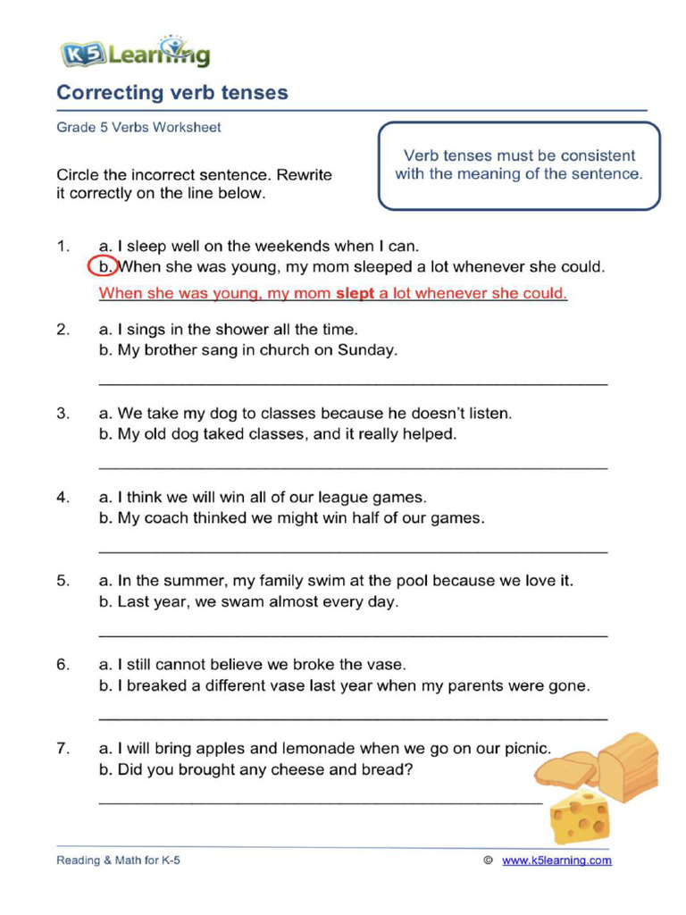 Verb Tense Practice | PDF