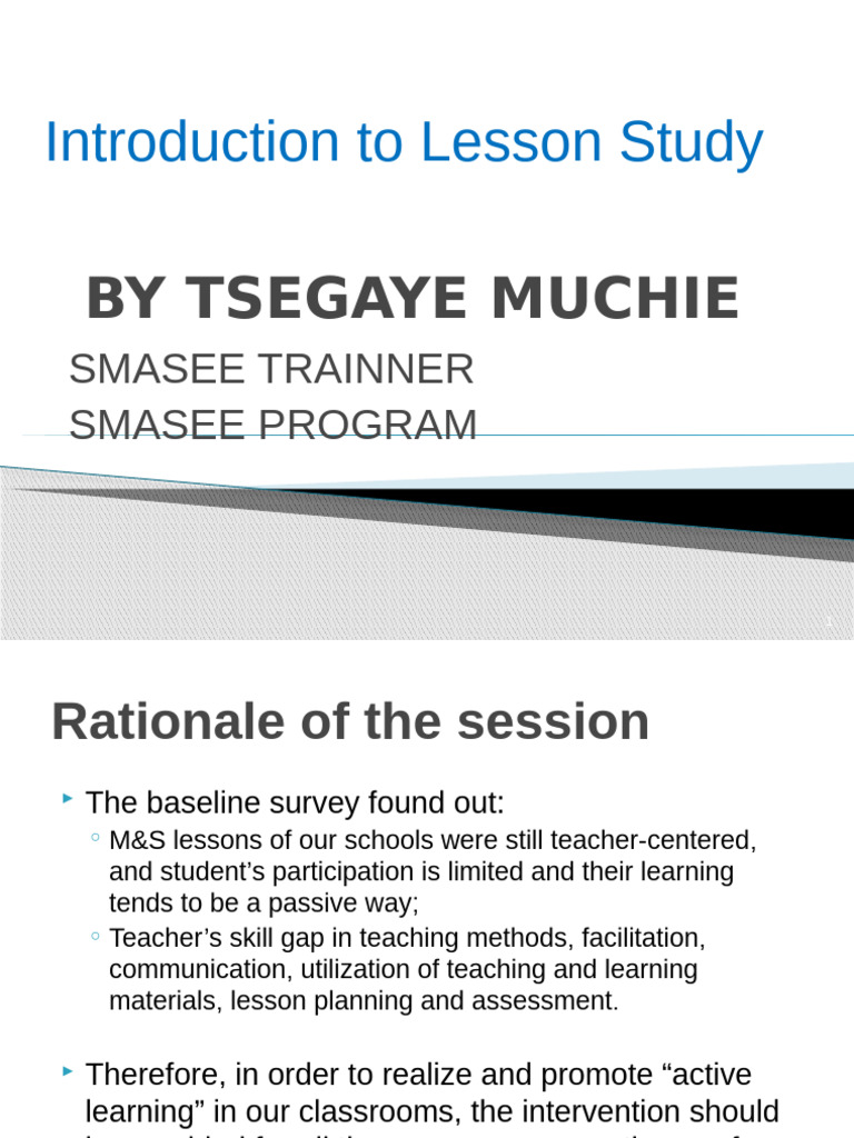 Session 4 Introduction To Lesson Study | PDF | Teachers | Teaching Method