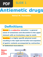 Antiemetic Guidance for Clinicians | PDF | Nausea | Vomiting