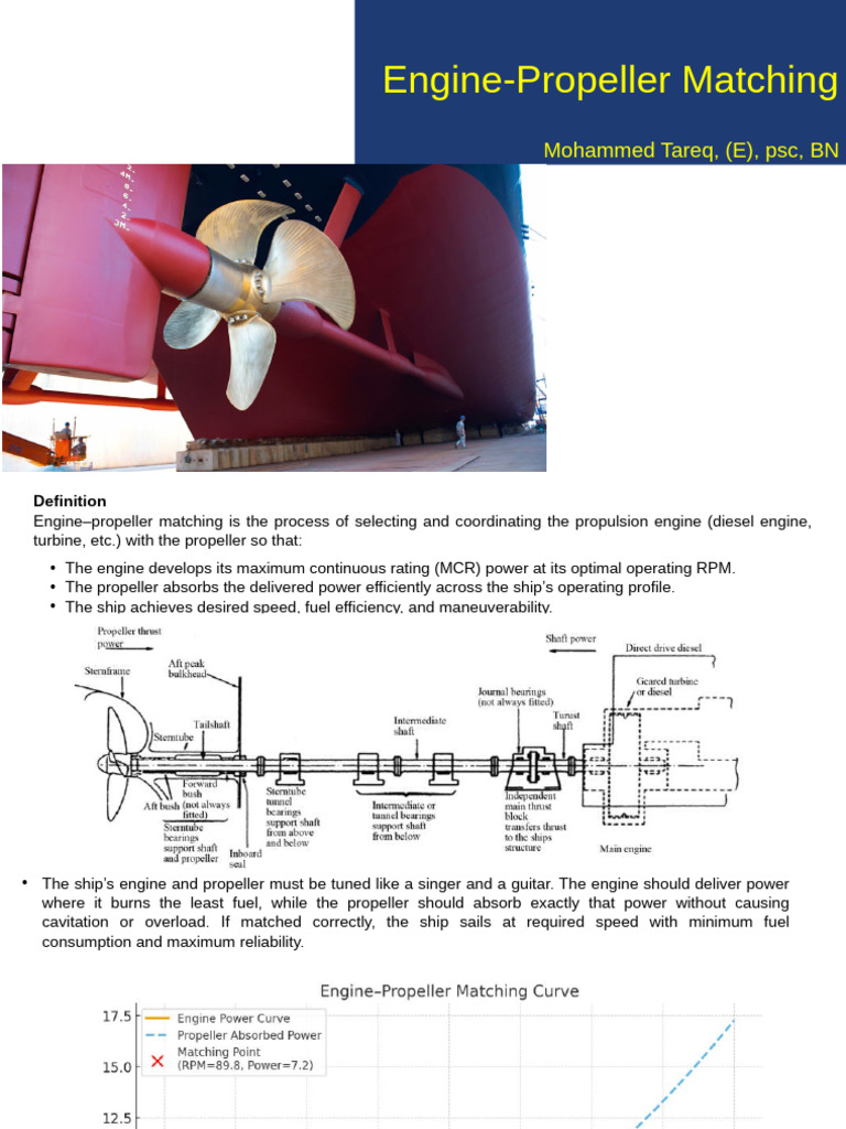 Engine-Propeller Matching Explained | PDF