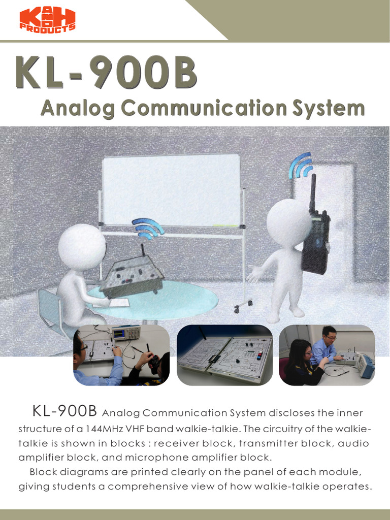 KL-900B Analog Communication System | PDF | Amplifier | Telecommunications