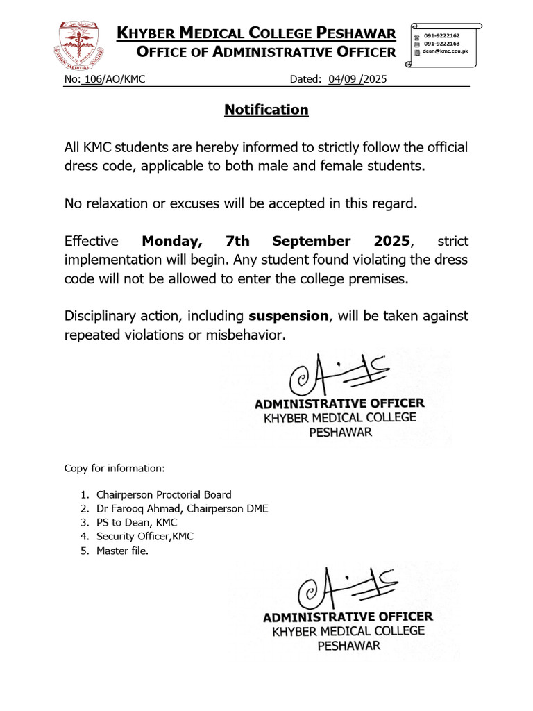 Dress Code | PDF