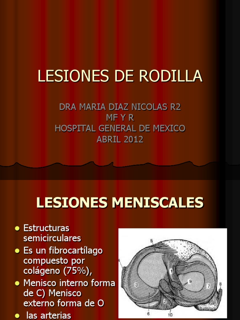 Lesiones de Rodilla | PDF | Rodilla | Articulaciones