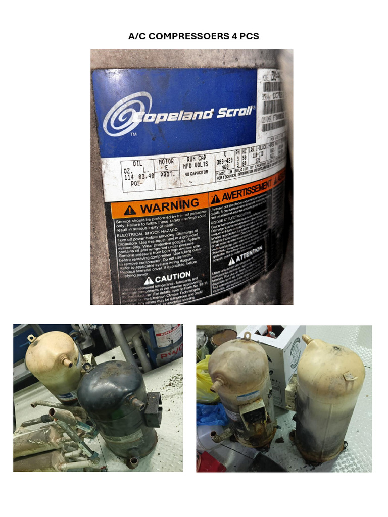 A/C Compressoers 4 Pcs | PDF