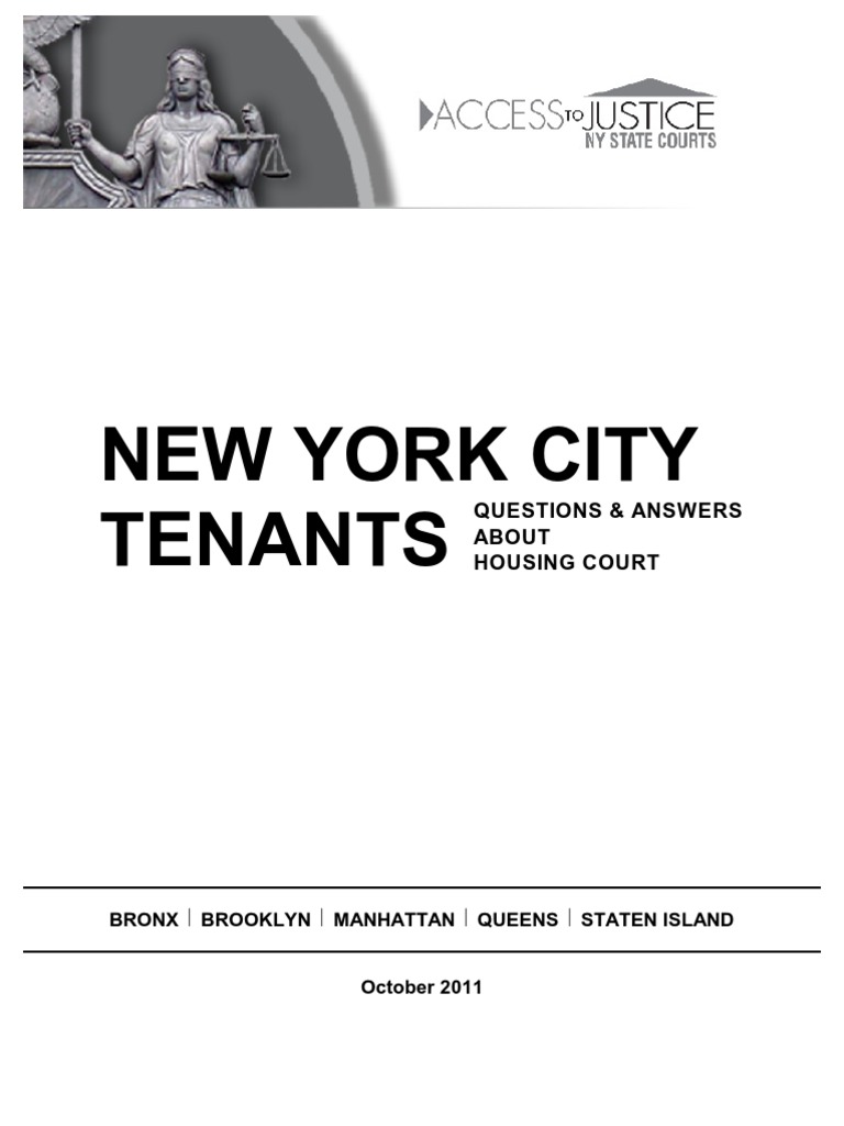 NYC Housing Court Guide | PDF | Eviction | Lease