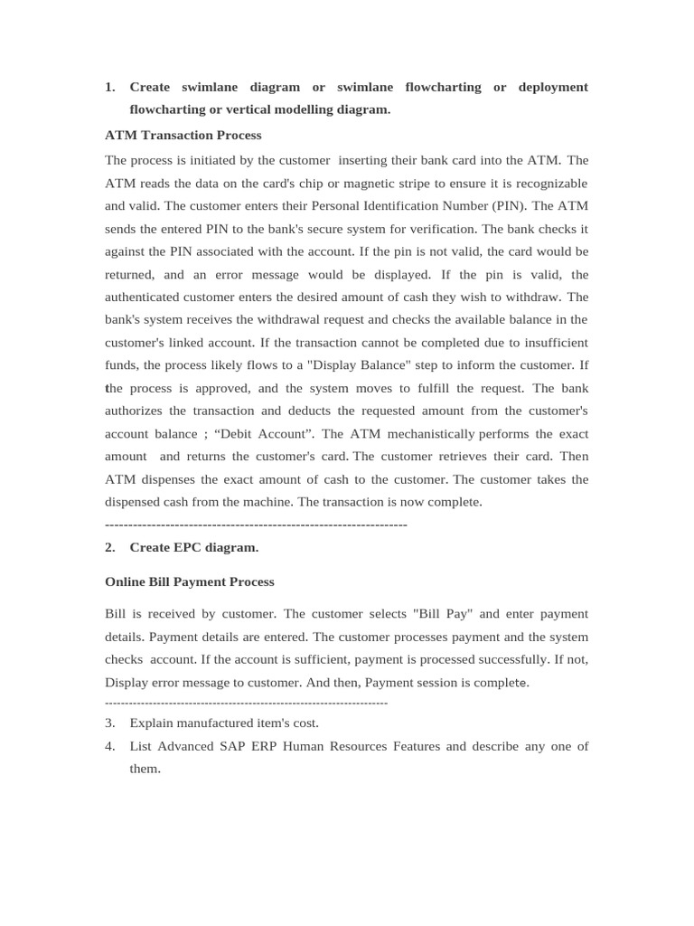 ATM Transaction Process | PDF