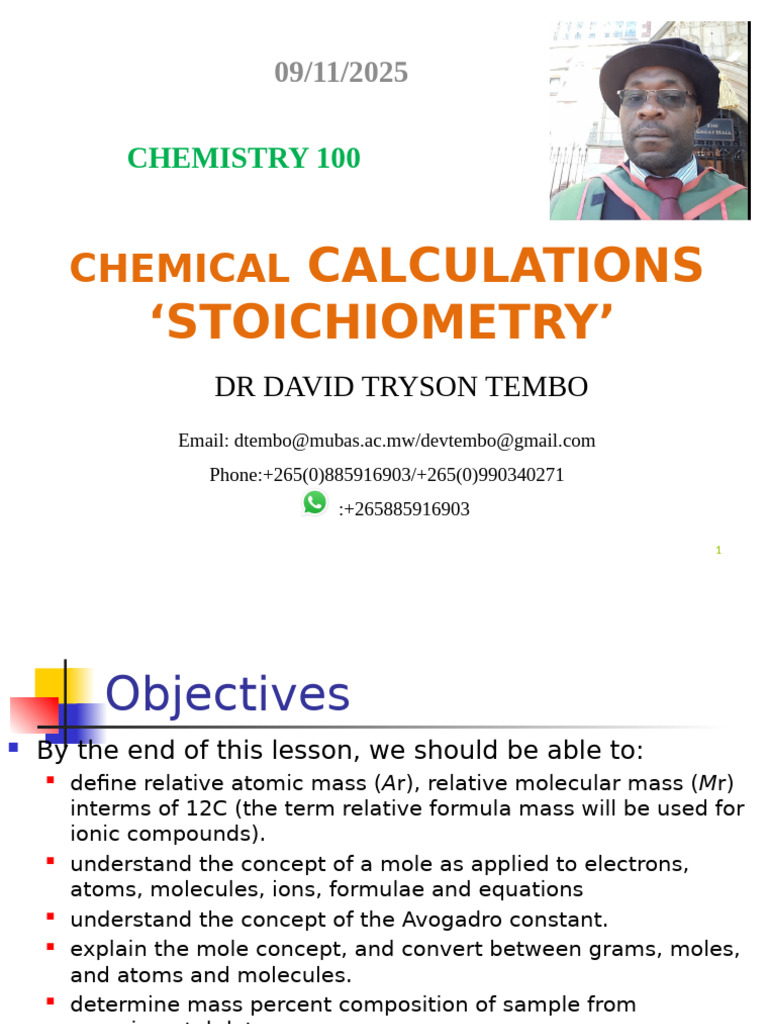 Stoichiometry and Mole Calculations Guide | PDF | Mole (Unit ...