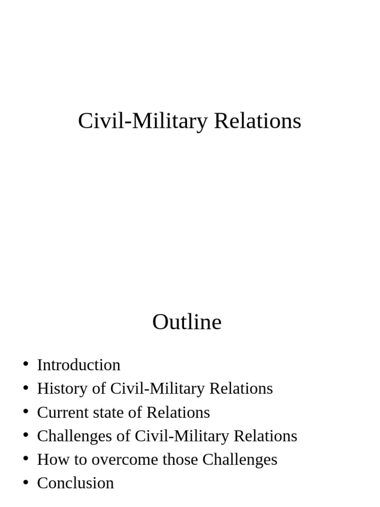 Civil Military Relations | PDF | Government | Pakistan