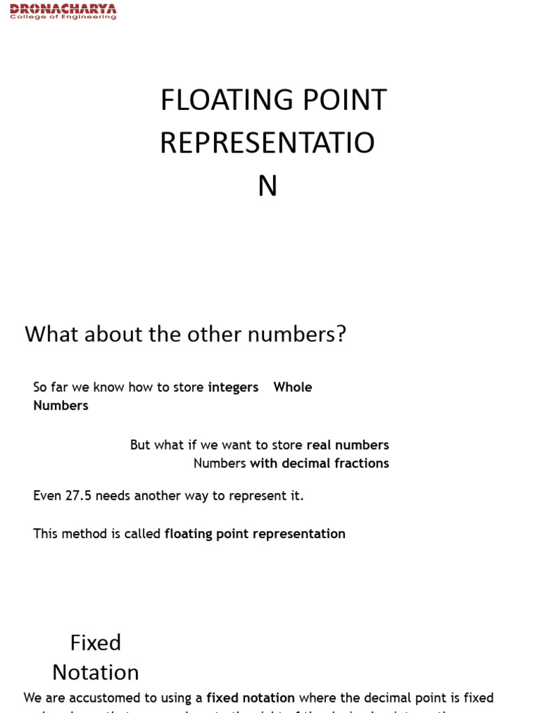 Floating Point Integer | PDF | Decimal | Discrete Mathematics