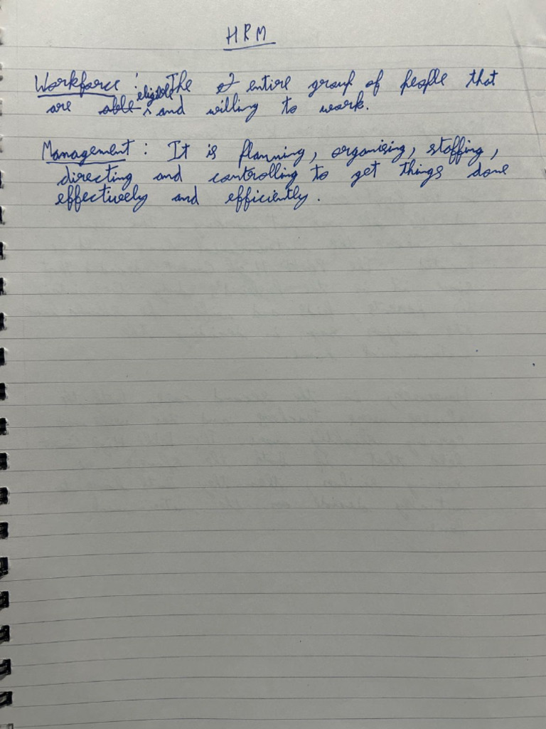 HRM Notes-1 | PDF