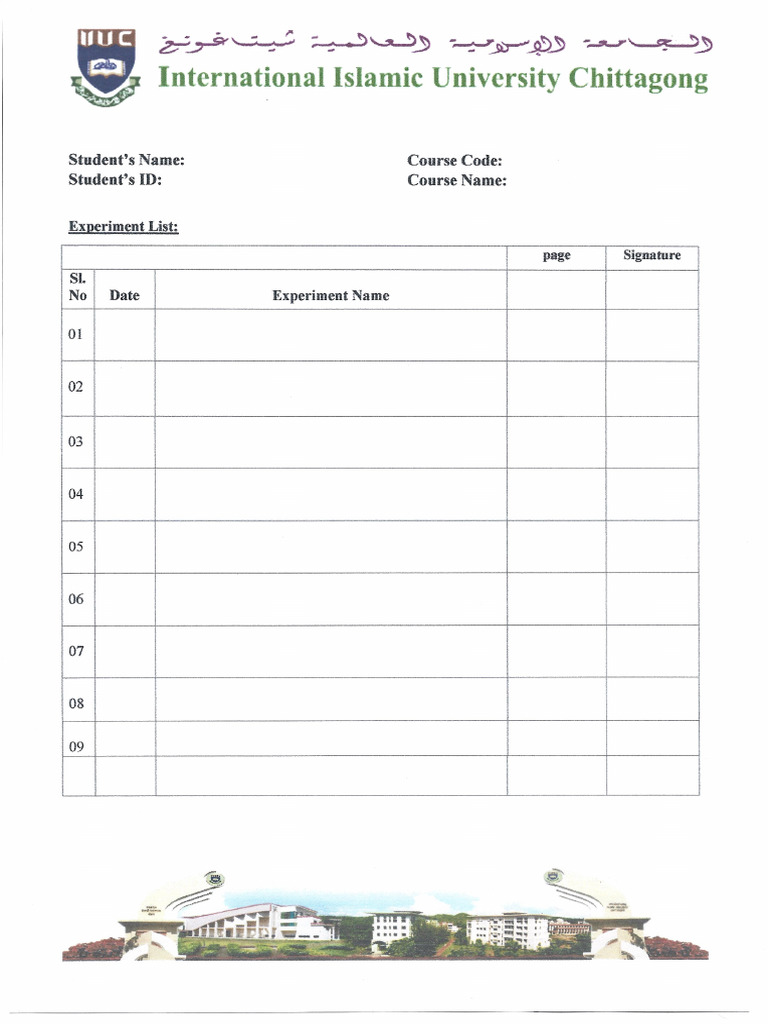 Lab Report Index | PDF