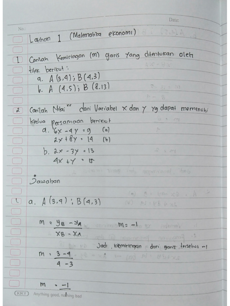 Matematika Ekonomi | PDF