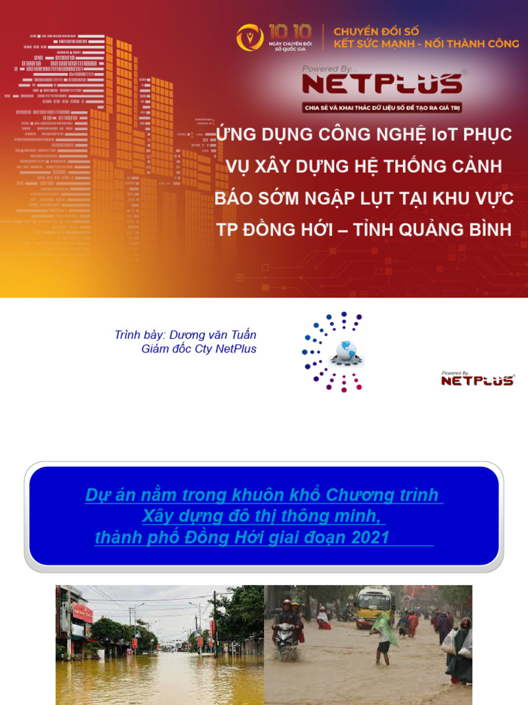 Giap Phap Canh Bao Ngap Lut Quang Binh Bang IoT - Full | PDF