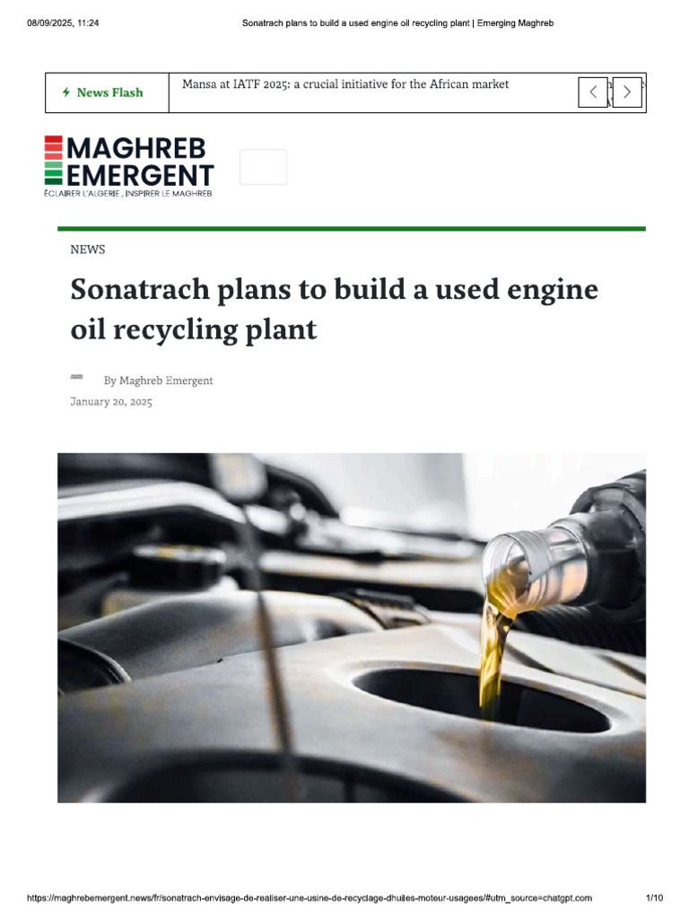 Sonatrach Plan | PDF