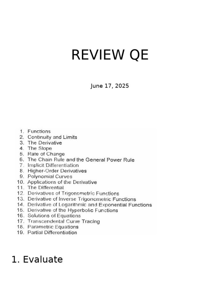 Review Qe | PDF