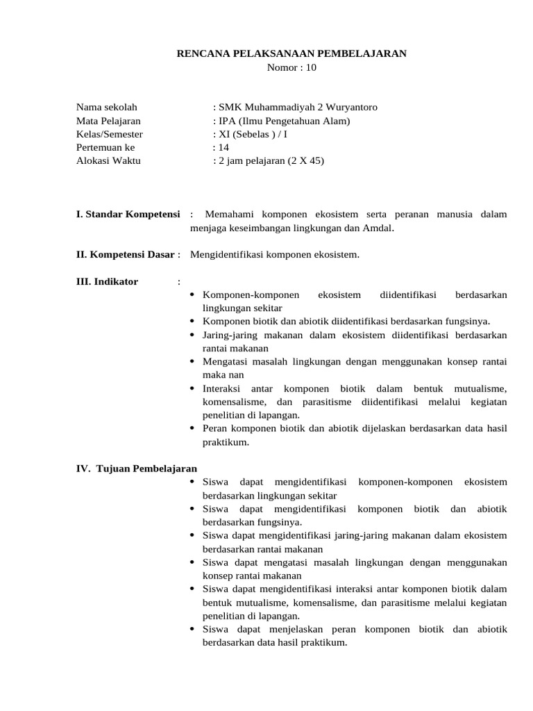 3.8 RPP IPA Mengevaluasi AMDAL | PDF