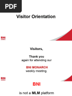 BNI Code of Ethics and Policies Overview | PDF | Fee | Profession