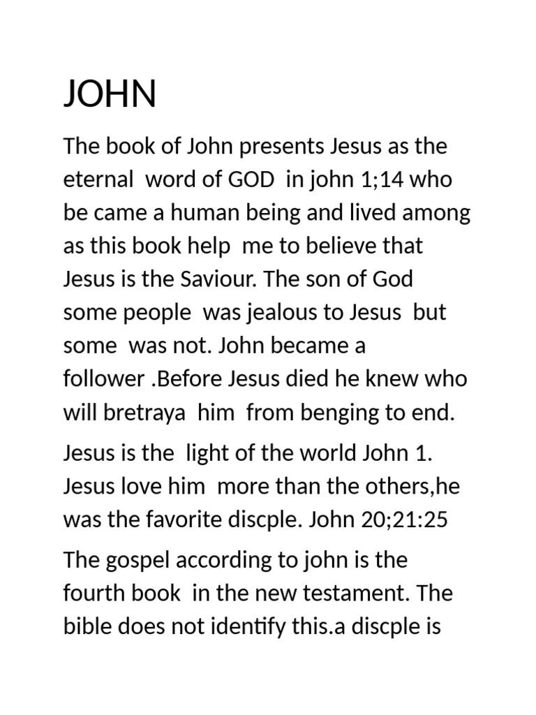 Summary of John | PDF
