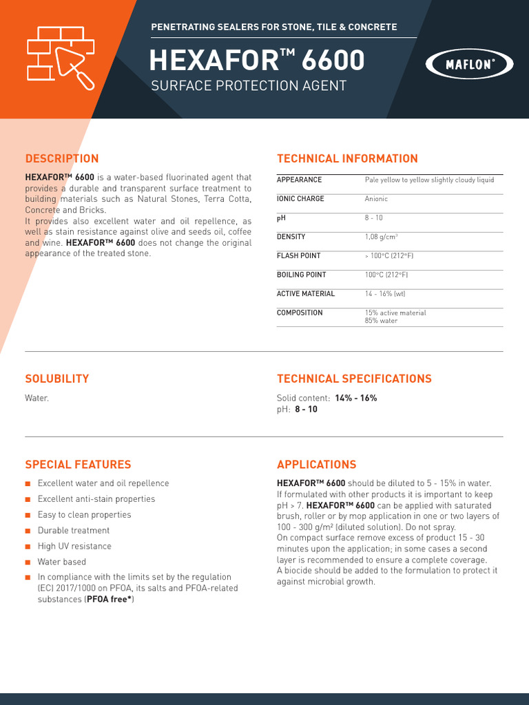 HEXAFOR™ 6600 Expiry and Usage Guide | PDF | Water | Materials