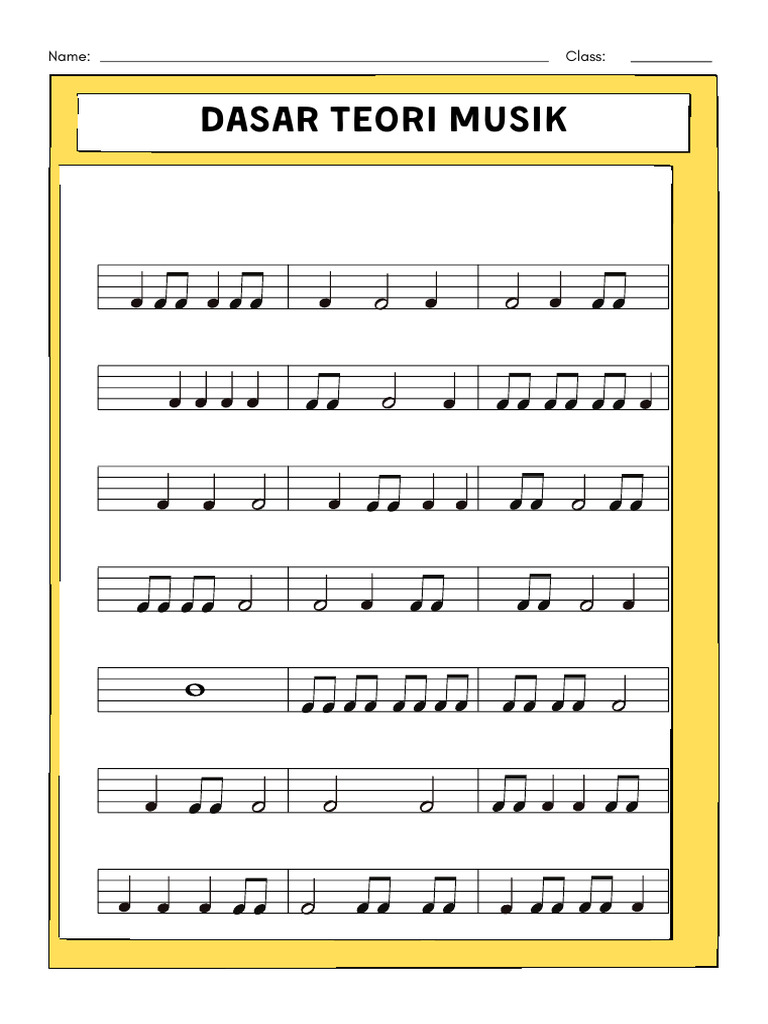 Tugas Dasar Teori Musik Xii - 20250901 - 105906 - 0000 | PDF