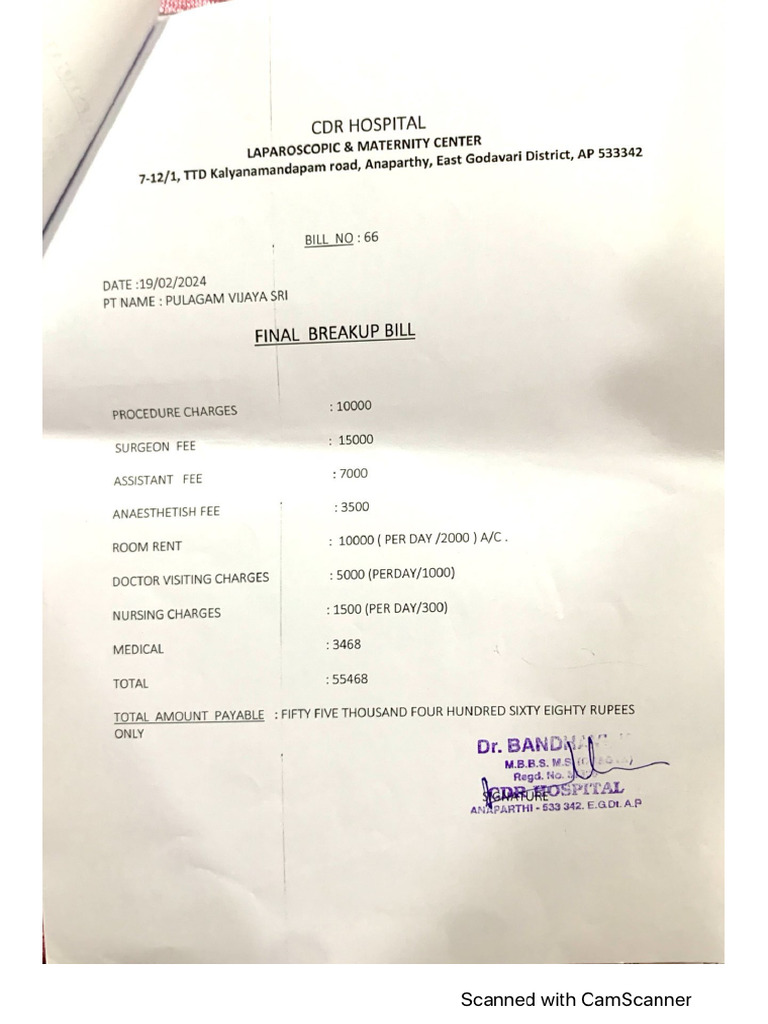 Final Bill | PDF