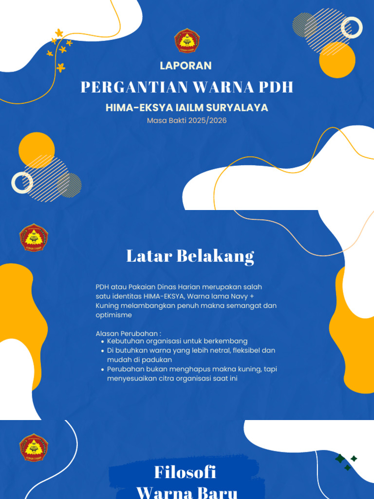 Pergantian Warna PDH HIMA-EKSYA 2025 | PDF