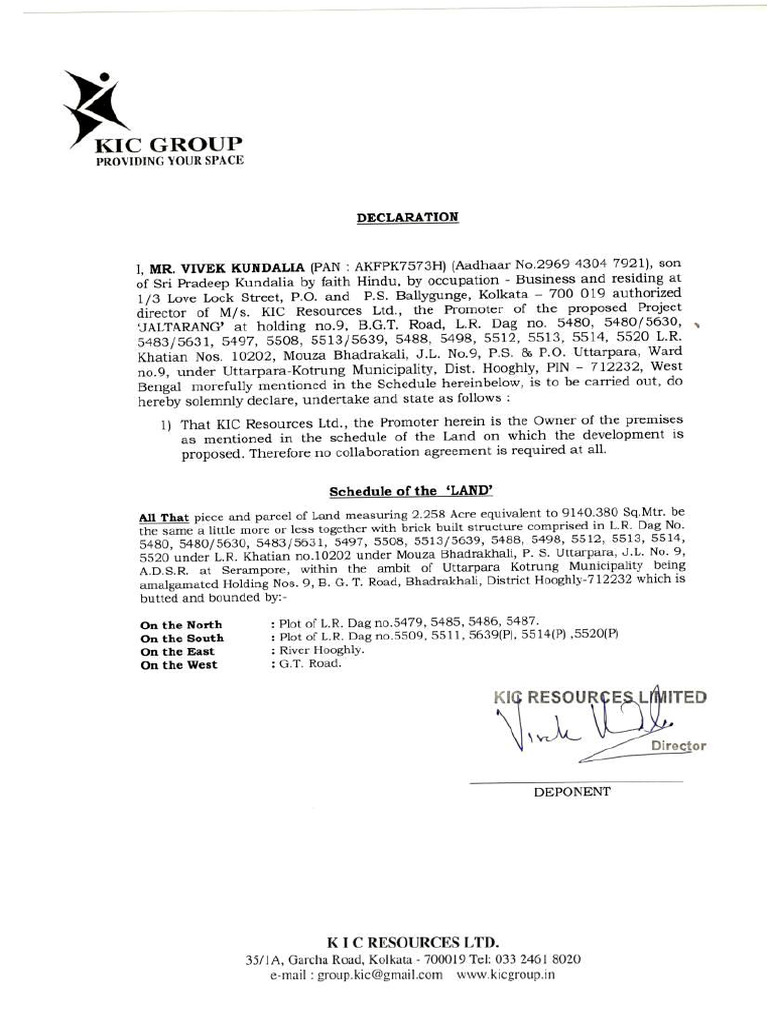 Declaration No Collaboration Agreement | PDF